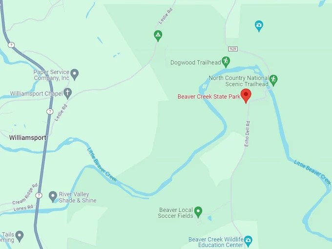 16. beaver creek state park 10 map