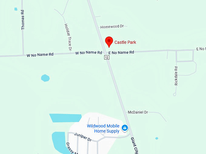 16. castle park (carbondale, il) map