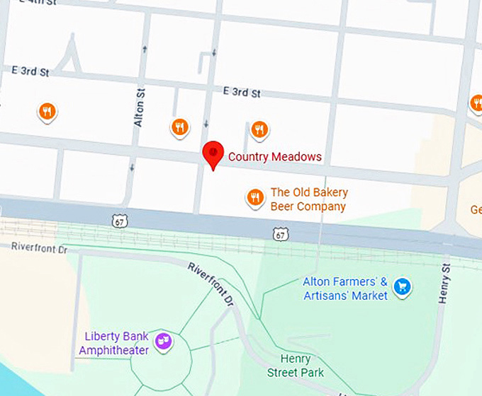 16. country meadows (alton, il) map