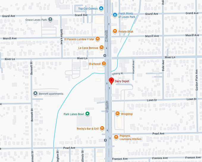16. dairy depot (loves park, il) map
