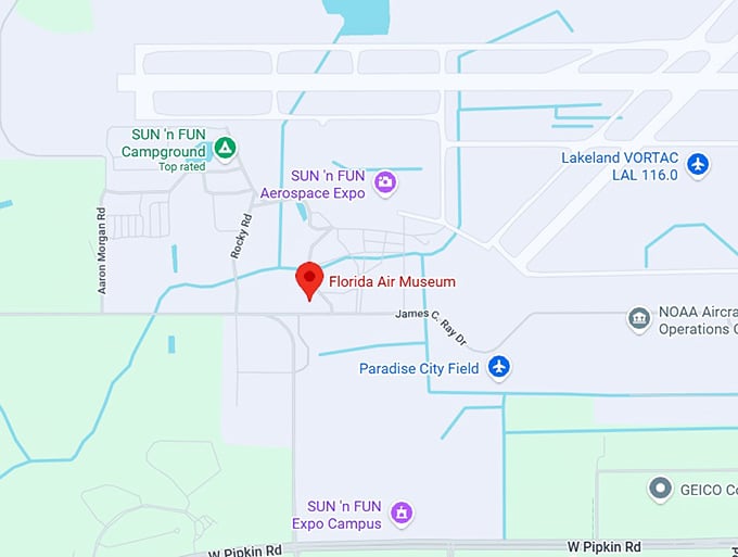 16. florida air museum map