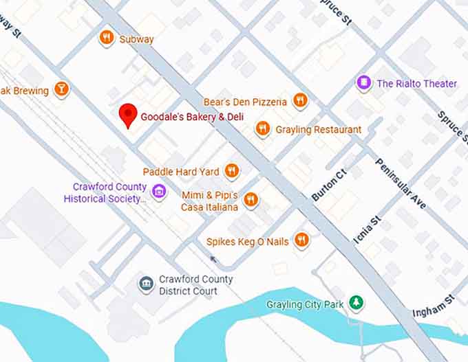 16. goodale's bakery & deli map