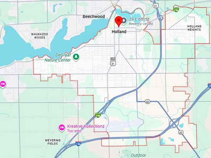 16. holland, michigan map
