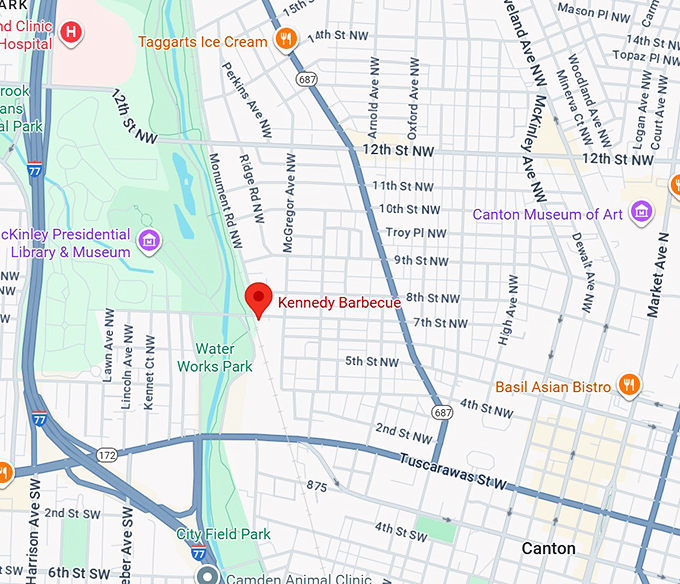 16. kennedy barbecue map