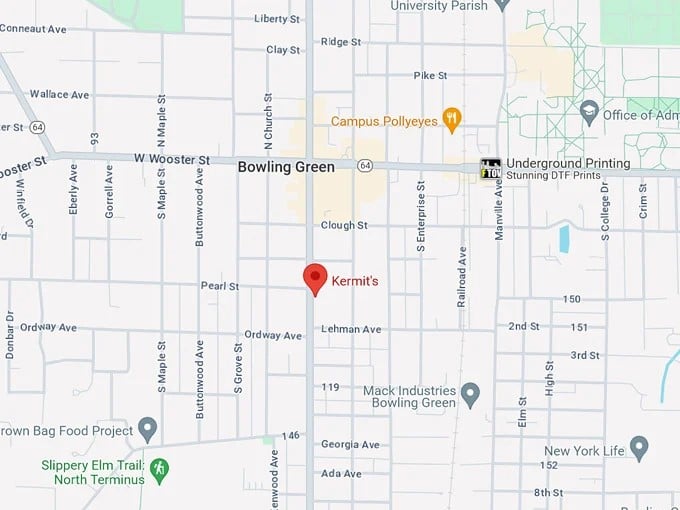 16. kermits family restaurant 10 map