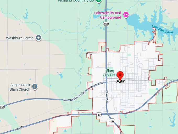 16. olney, illinois map