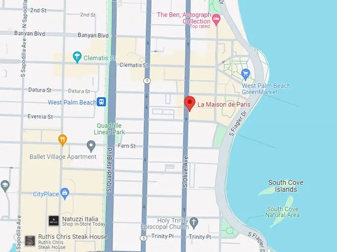 16. paris bakery & cafe map