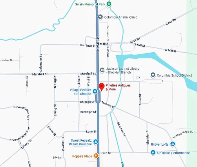 16. pinetree antiques & more map