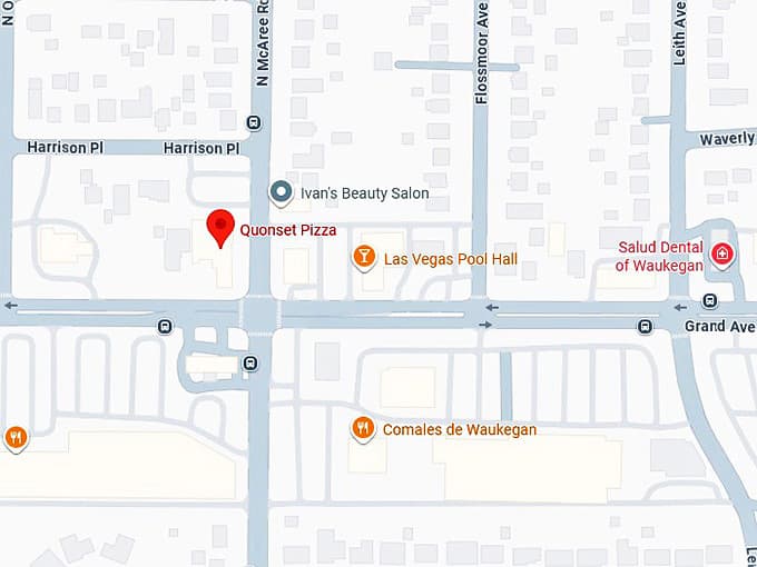 16. quonset pizza (waukegan, il) map