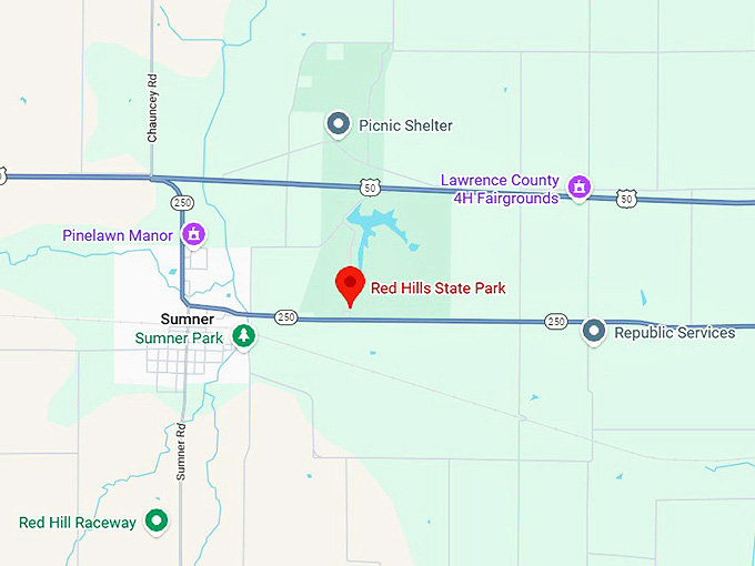 16. red hills state park red hills state park map