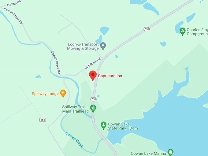 16. rods capricorn inn 10 map