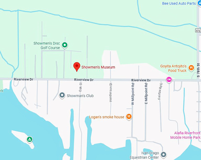 16. showmen's museum (riverview, fl) map