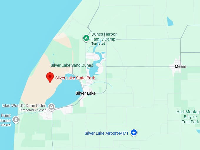 16. silver lake state park (mears, mi) map