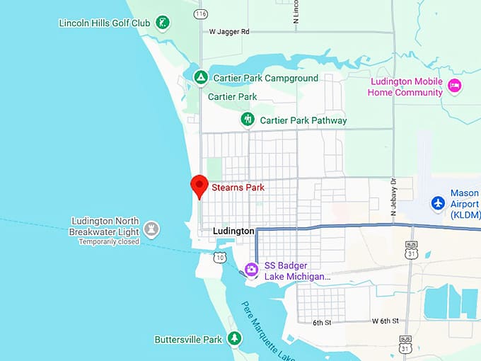 16. stearns park beach map