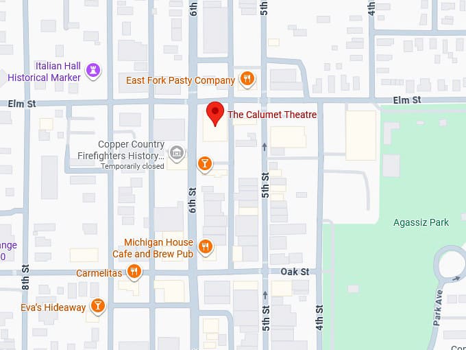 16. the calumet theatre (calumet twp, mi) map