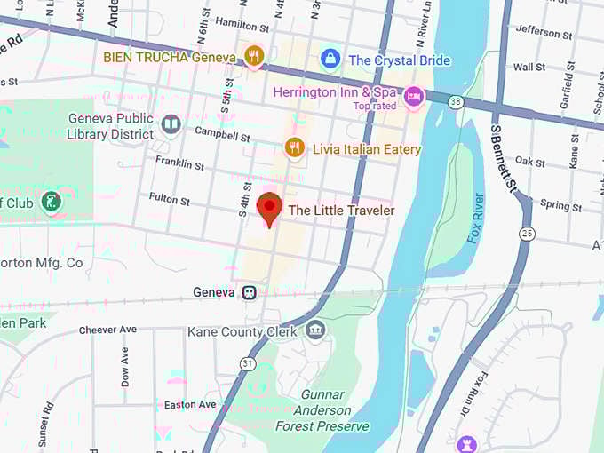 16. the little traveler map