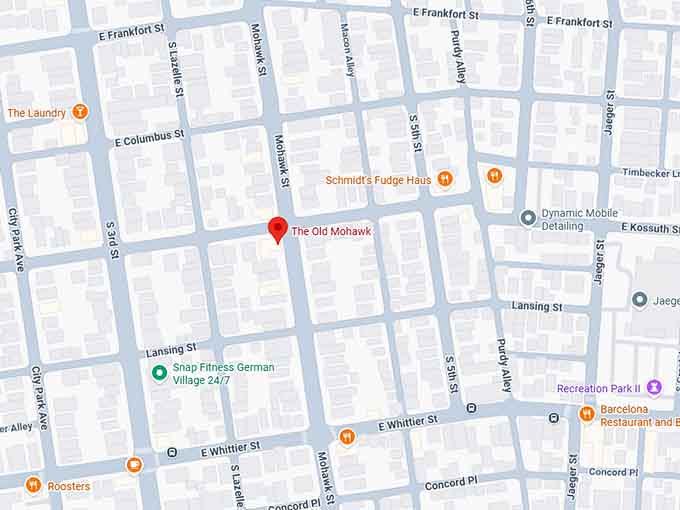 16. the old mohawk (columbus, oh) map