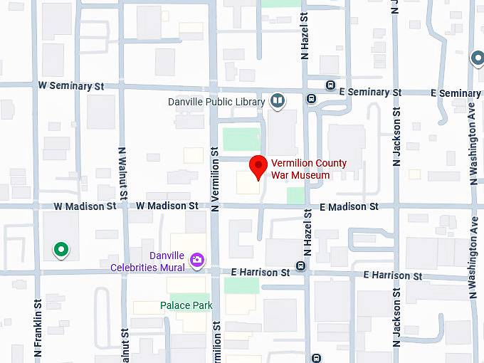 16. vermilion county war museum (danville, il) map