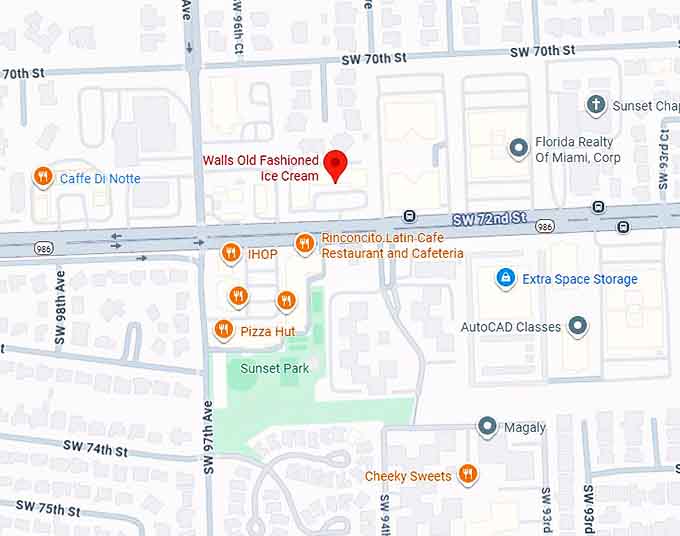 16. walls old fashioned ice cream map