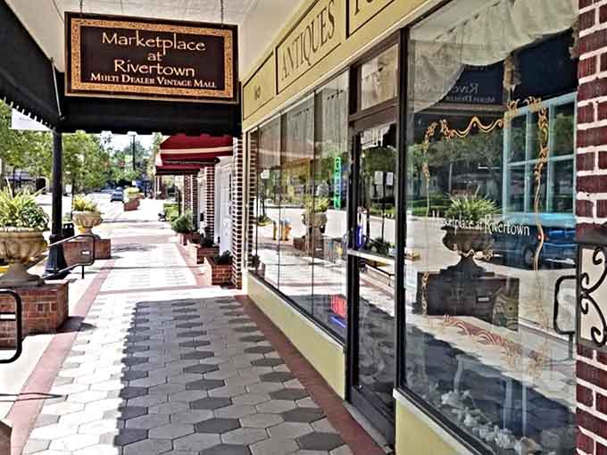 The Marketplace at Rivertown welcomes you with brick charm and vintage promises around every corner.