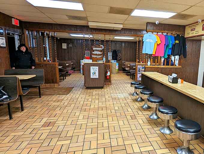 Step inside and you're transported to when diners had personality and donuts didn't need a marketing degree.