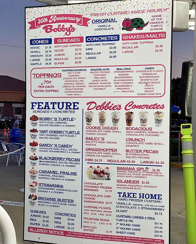 When your menu needs its own zip code, you know you're in for some serious decision-making.