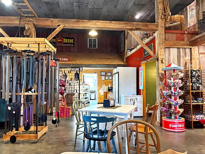 Rustic wooden beams and country decor create an atmosphere that's part time machine, part comfort zone&mdash;where memories are made between bites.