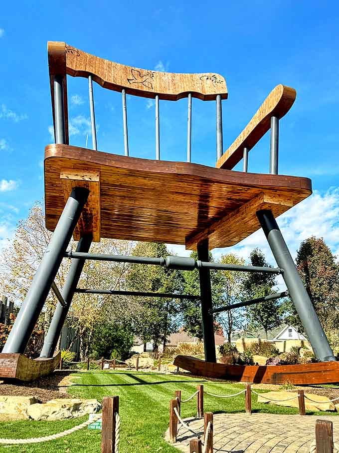 The intricate wood grain and careful staining show that size doesn't mean sacrificing craftsmanship or beauty in this remarkable creation.