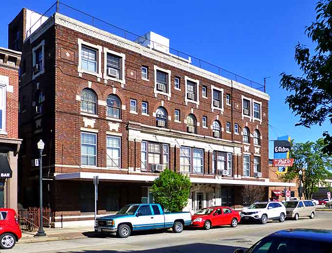 The Elkton Hotel building stands as a brick-and-mortar time capsule, its windows having witnessed over a century of Quincy's evolving story.