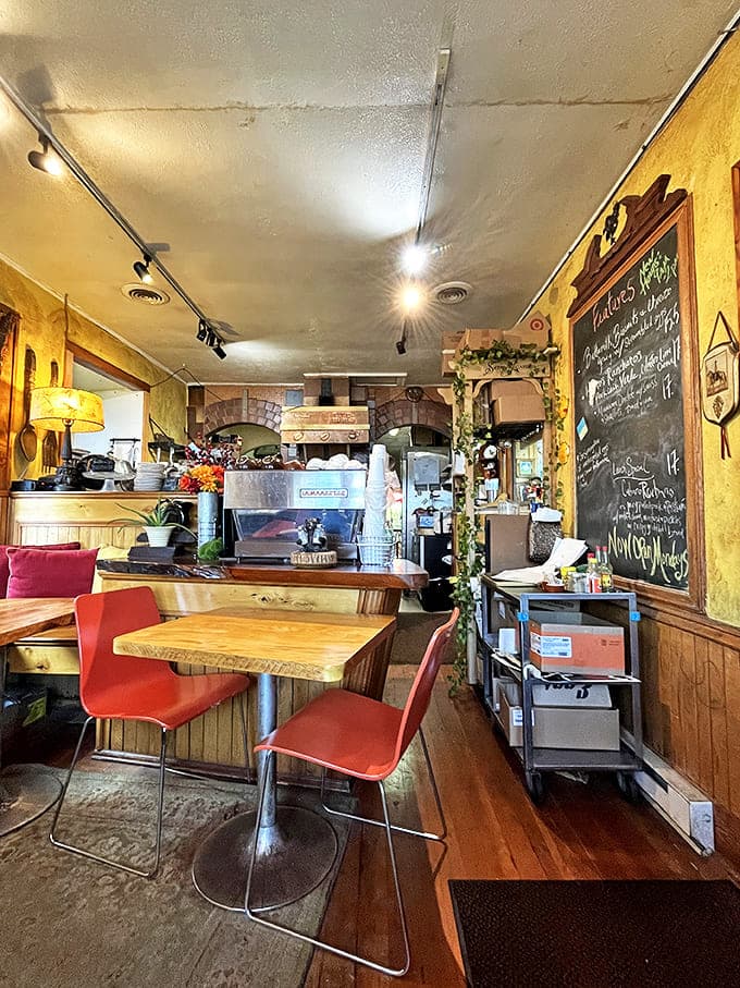 Step inside and the warm yellow walls embrace you like a culinary hug, while the chalkboard menu tempts with possibilities that'll haunt your dreams.