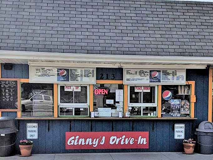 Two service windows welcome hungry visitors to this Minnesota landmark, where friendly faces and delicious treats await behind each counter.