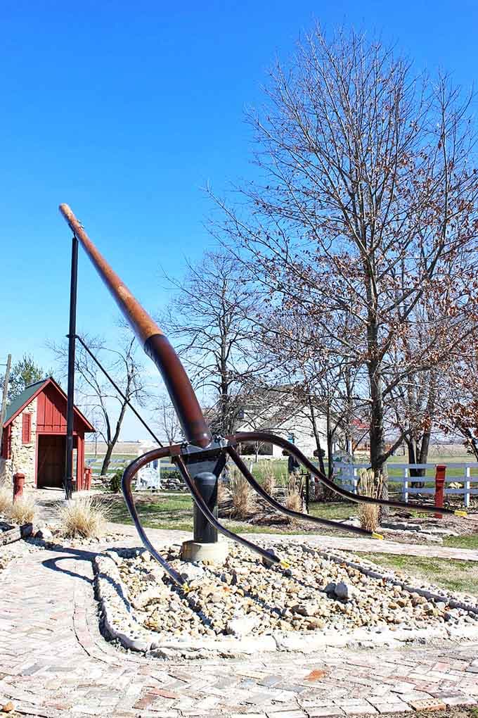 The sheer scale of this agricultural giant makes regular pitchforks look like toothpicks in comparison.