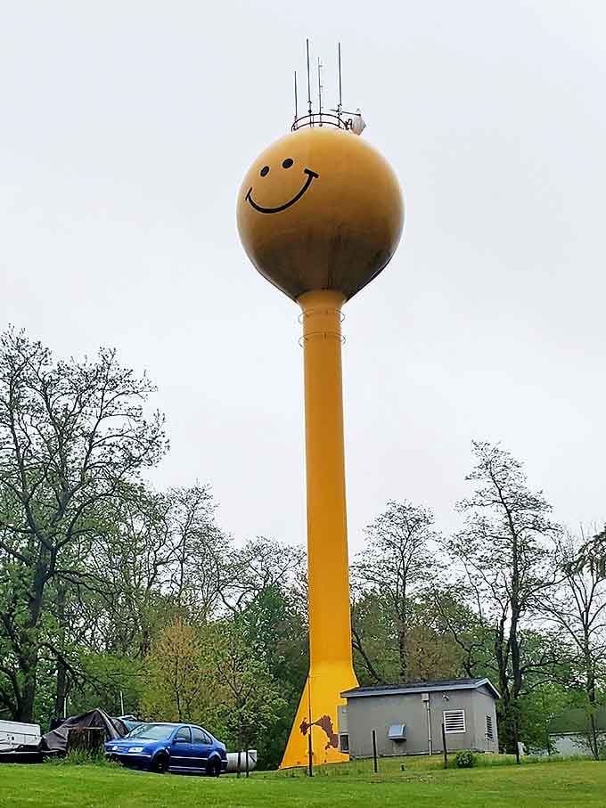 Standing tall above the neighborhood, this cheerful sentinel has become Eagle's most recognizable landmark and unofficial town greeter.