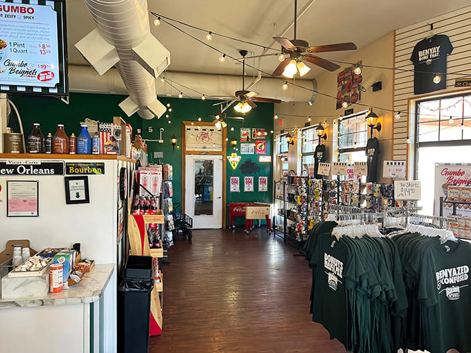 Inside, rustic meets modern in a space that feels like your favorite neighborhood hangout, complete with merchandise and that unmistakable coffee shop warmth.