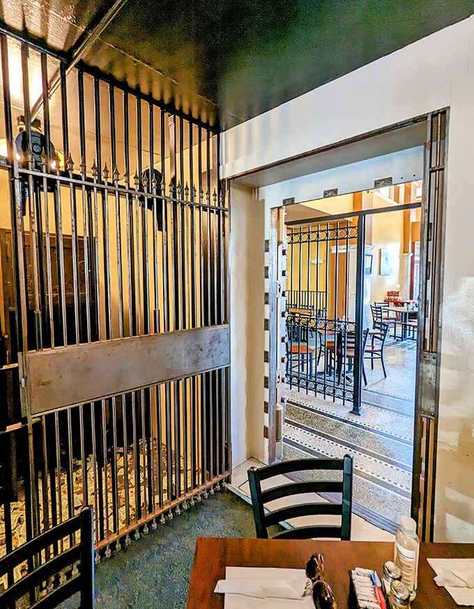 Step inside the actual bank vault for a dining experience that's literally secure. Those bars once protected cash; now they frame your breakfast!