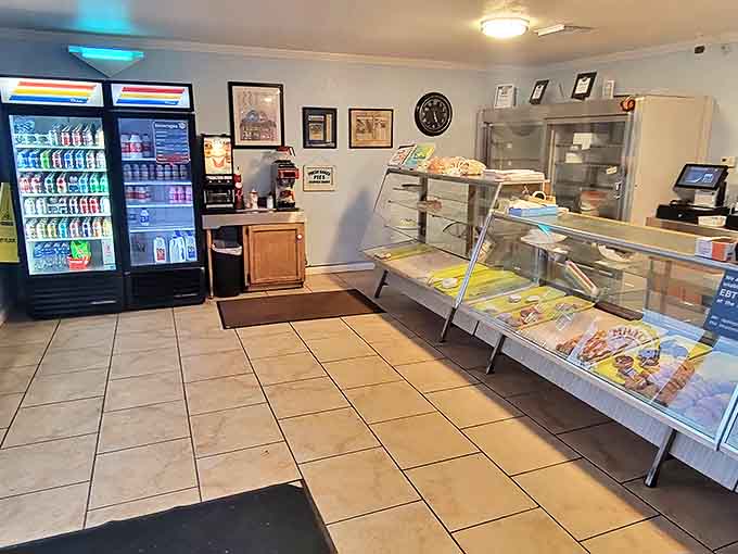 Inside, those gleaming display cases hold more temptation than a dessert lover can reasonably resist on a Tuesday morning.