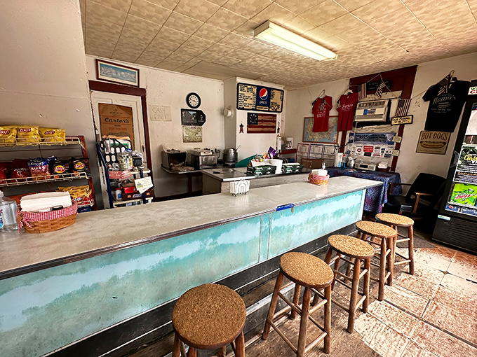 Where nostalgia meets appetite&mdash;cork-topped stools await at a counter that's witnessed countless elbows and satisfied smiles.