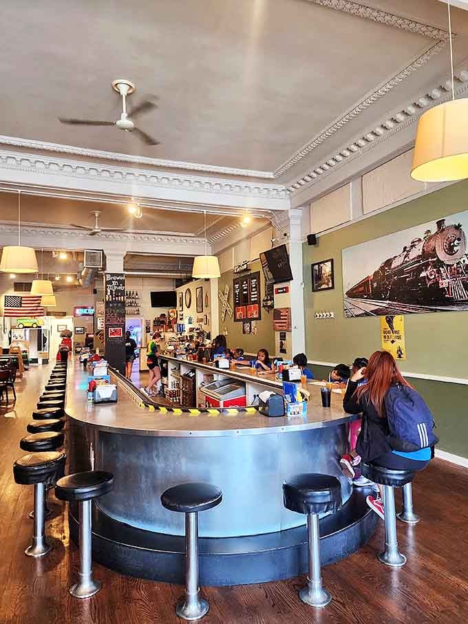 Wood-paneled warmth and no-nonsense tables create the perfect backdrop for the flavor explosion about to hit your taste buds.