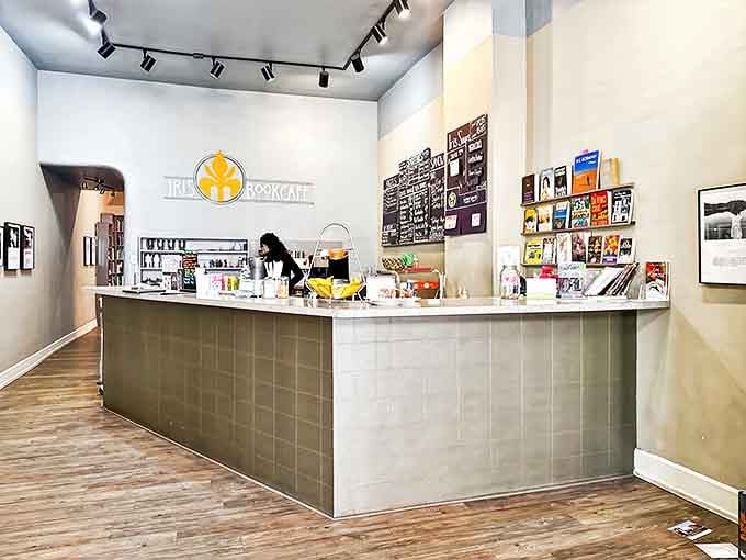 The cafe's interior strikes that perfect balance between "organized enough to function" and "just cluttered enough to feel like home."