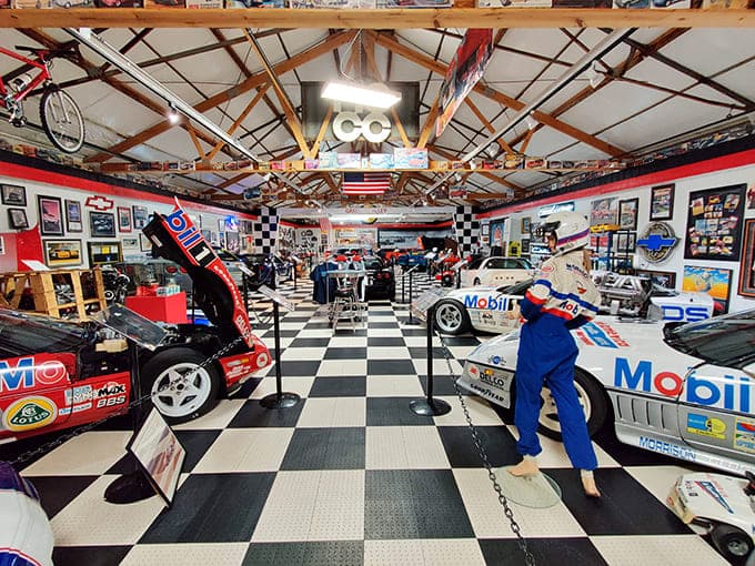 Walking these aisles feels like flipping through the greatest hits of American automotive history, except everything's in mint condition.