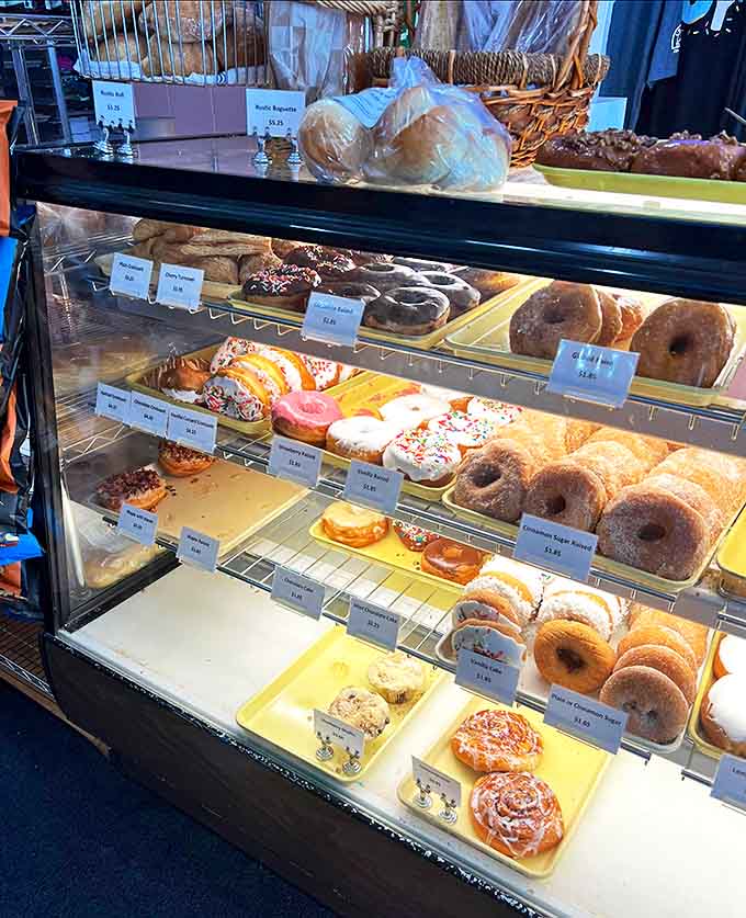 This display case is basically a choose-your-own-adventure book, except every choice ends with you eating something amazing and feeling zero regrets about it.