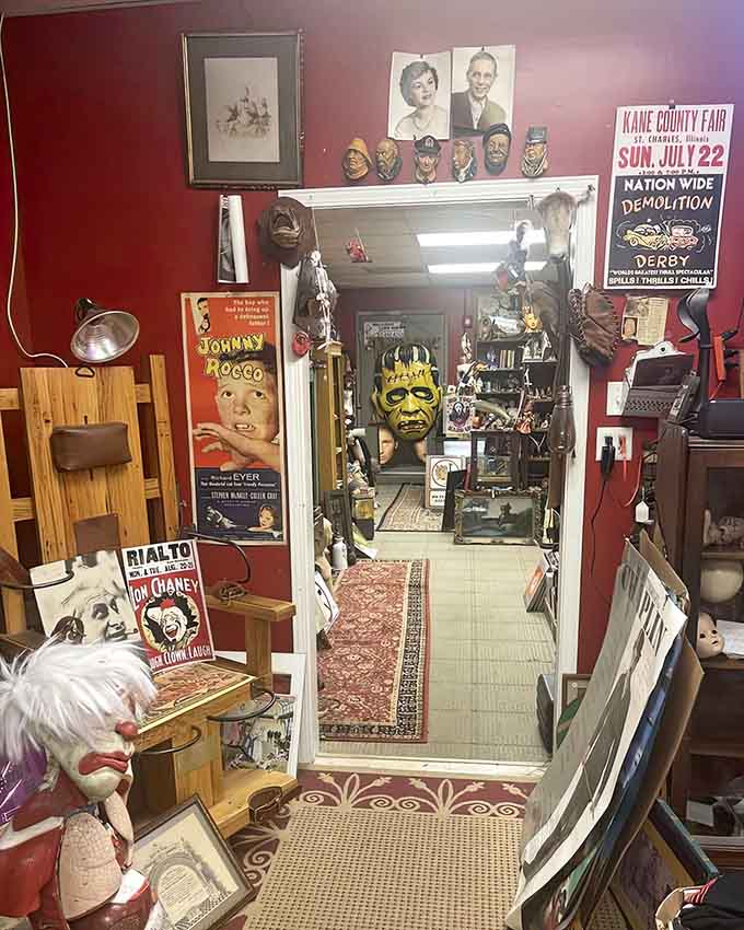 Step inside and prepare for sensory overload as decades of collectibles compete for your attention in the most delightful way possible.