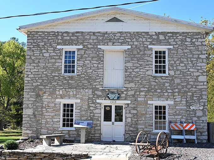 The Mill stands as a limestone testament to pioneer ingenuity, its sturdy walls having witnessed generations of grain becoming sustenance.