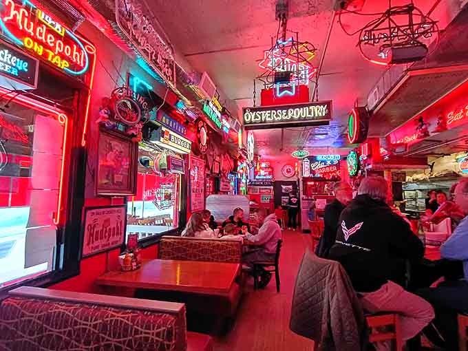 Walking into this vintage neon wonderland feels like your favorite childhood memory got a liquor license.