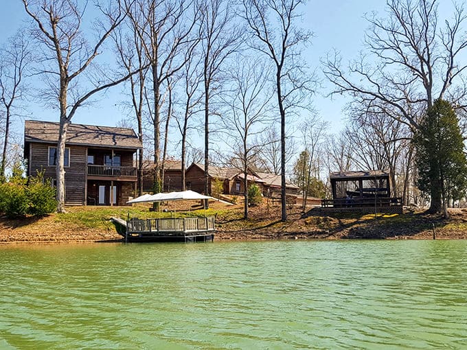 Nature's front-row seats: wooden decks perched at the water's edge invite lazy afternoons of doing absolutely nothing, gloriously.