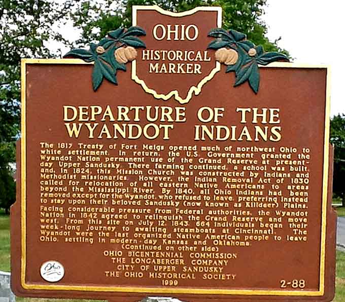 This historical marker tells the poignant story of the Wyandot people, whose connection to these caverns adds layers of human history to the natural wonder.