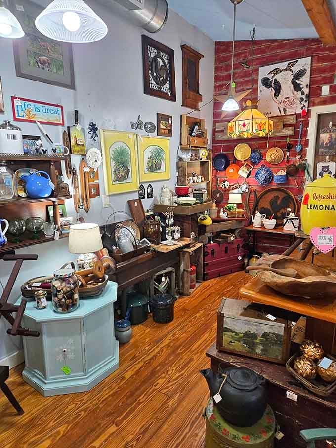 Inside, the cozy interior feels like stepping into a friend's kitchen, if that friend happened to be a master baker.