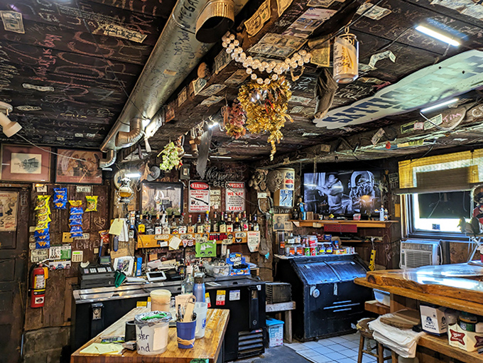 Step inside and witness dollar-bill d&eacute;cor that would make any bank teller jealous &ndash; each one with its own story.