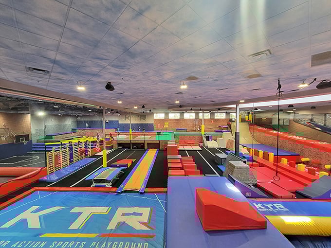 A playground architect's fever dream come to life&mdash;trampolines, foam pits, and obstacles that would make American Ninja Warrior contestants break a sweat.