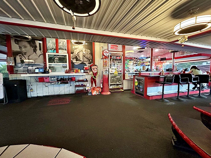 Step inside and travel back in time &ndash; vintage photos line the walls while classic counter seating invites you to belly up for burger perfection.
